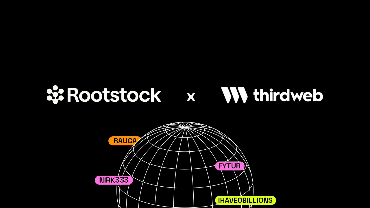 Rootstock x Thirdweb: Empowering Developers with Seamless Tooling | Rootstock (RSK)